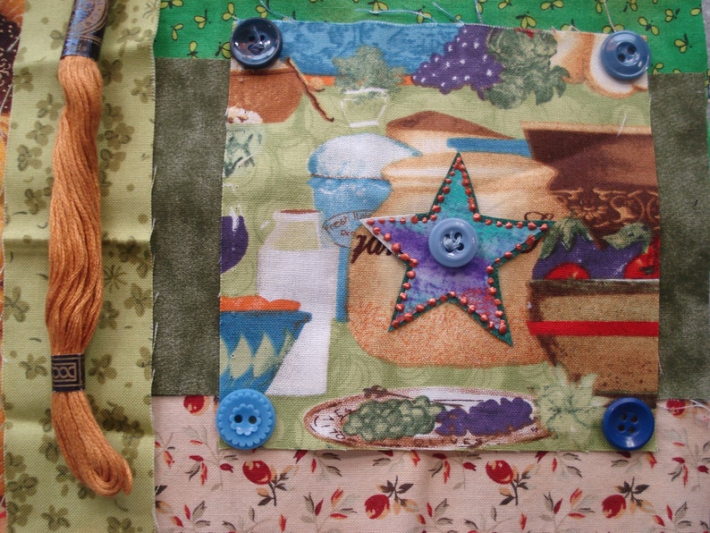 Sunflower Slow Stitch Kit - Slow Sewing Inspiration Kit - Junk Journal ...