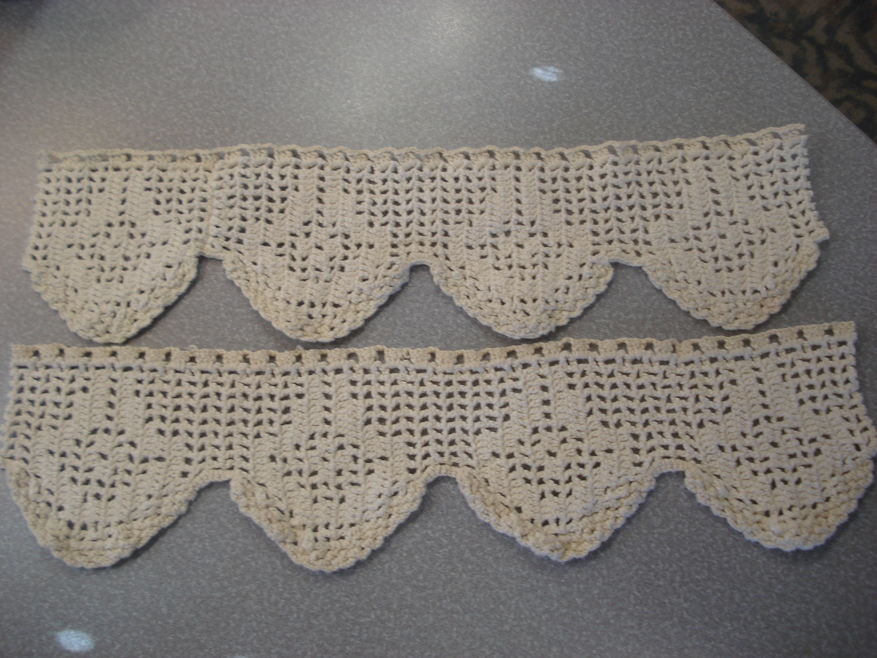 Antique 1920's Filet Crochet Scalloped Trim From - Etsy