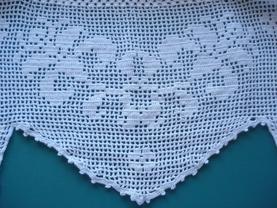 Gorgeous Handmade Filet Crochet Bodice Yoke With Sleeves Antique 1900's ...