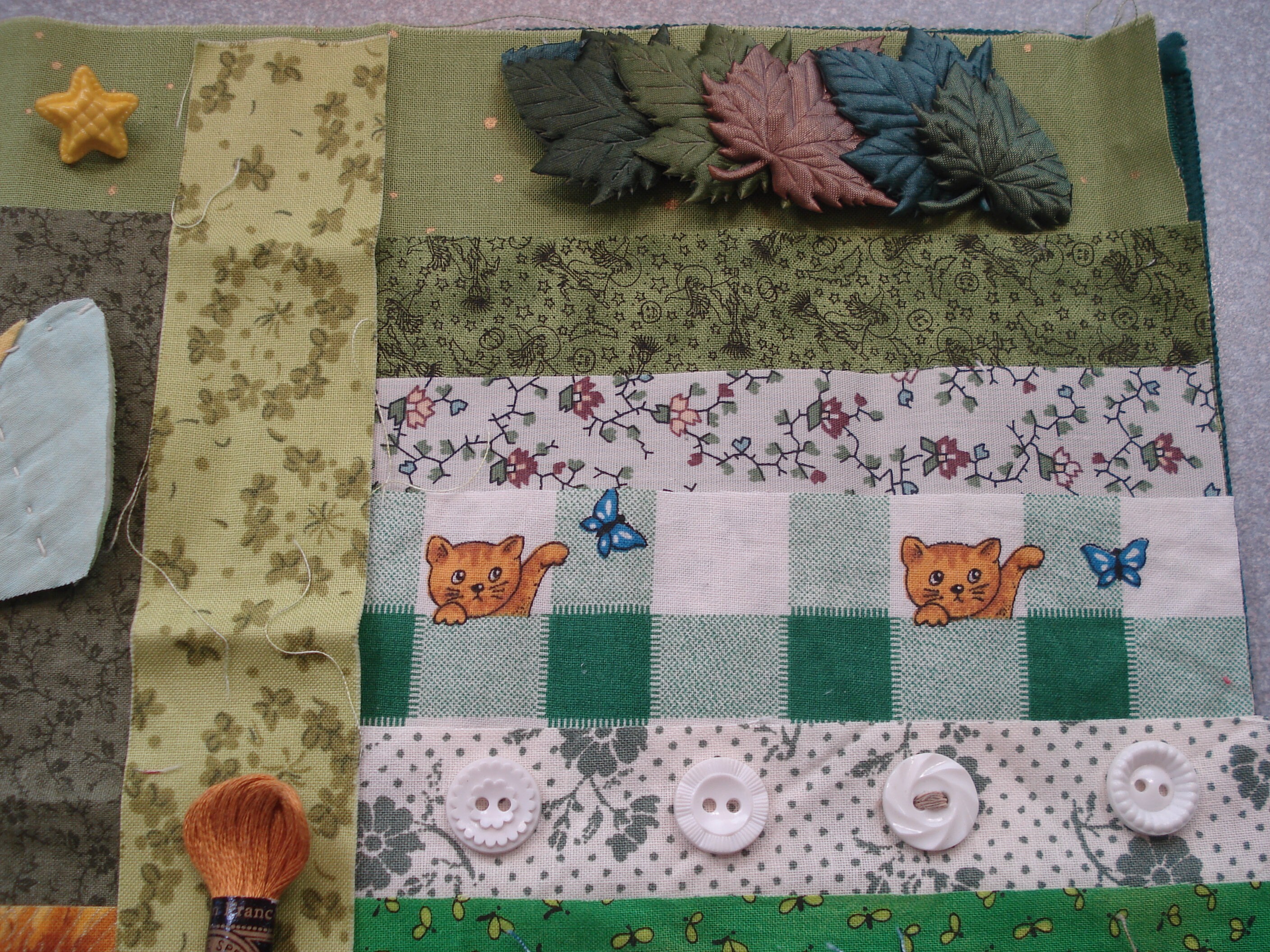 Sunflower Slow Stitch Kit - Slow Sewing Inspiration Kit - Junk Journal ...