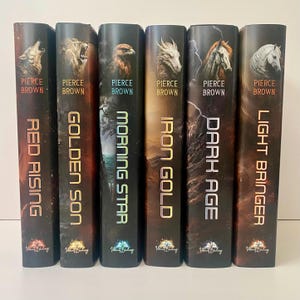 Red Rising Saga Dust Jackets and Tip-ins for American Hardcover Books ...