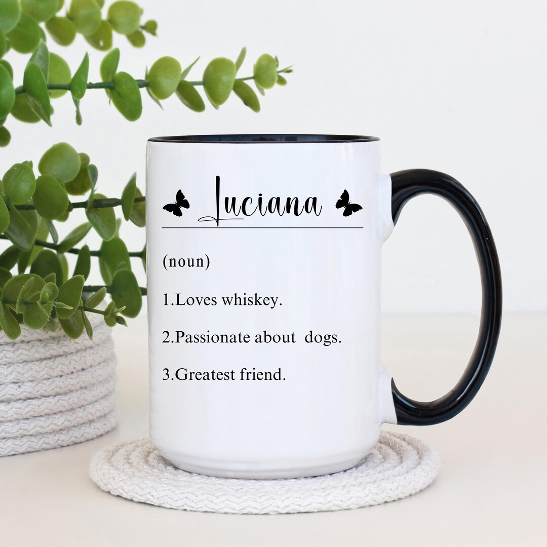 Personalized Name Definition Mug, Personalized Name Mug, Name Meaning ...