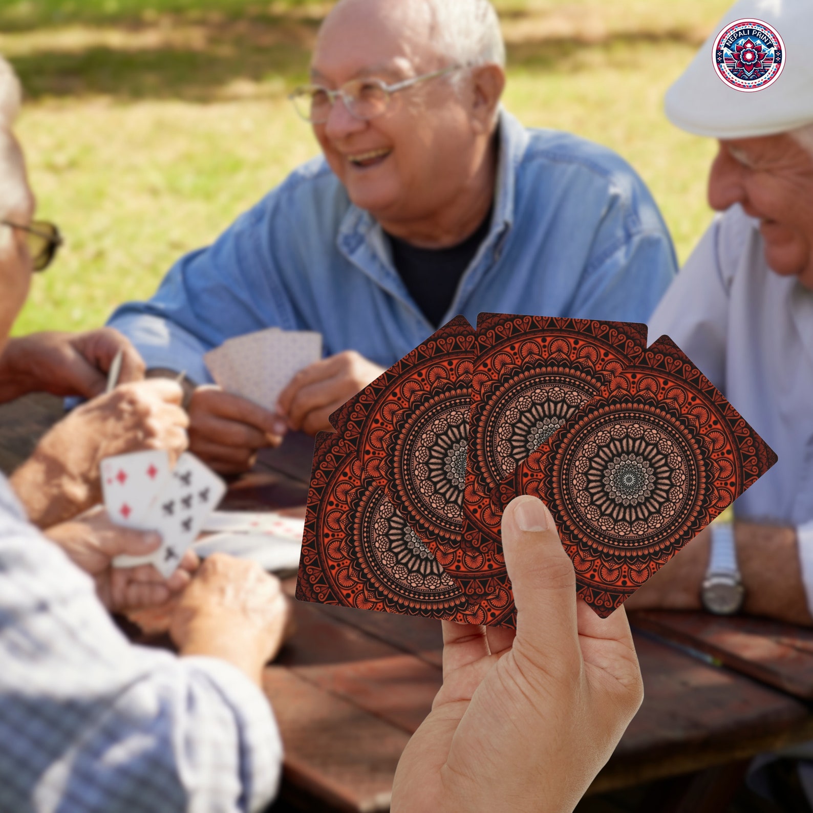 Mandala Design Nepali Poker Cards - Etsy