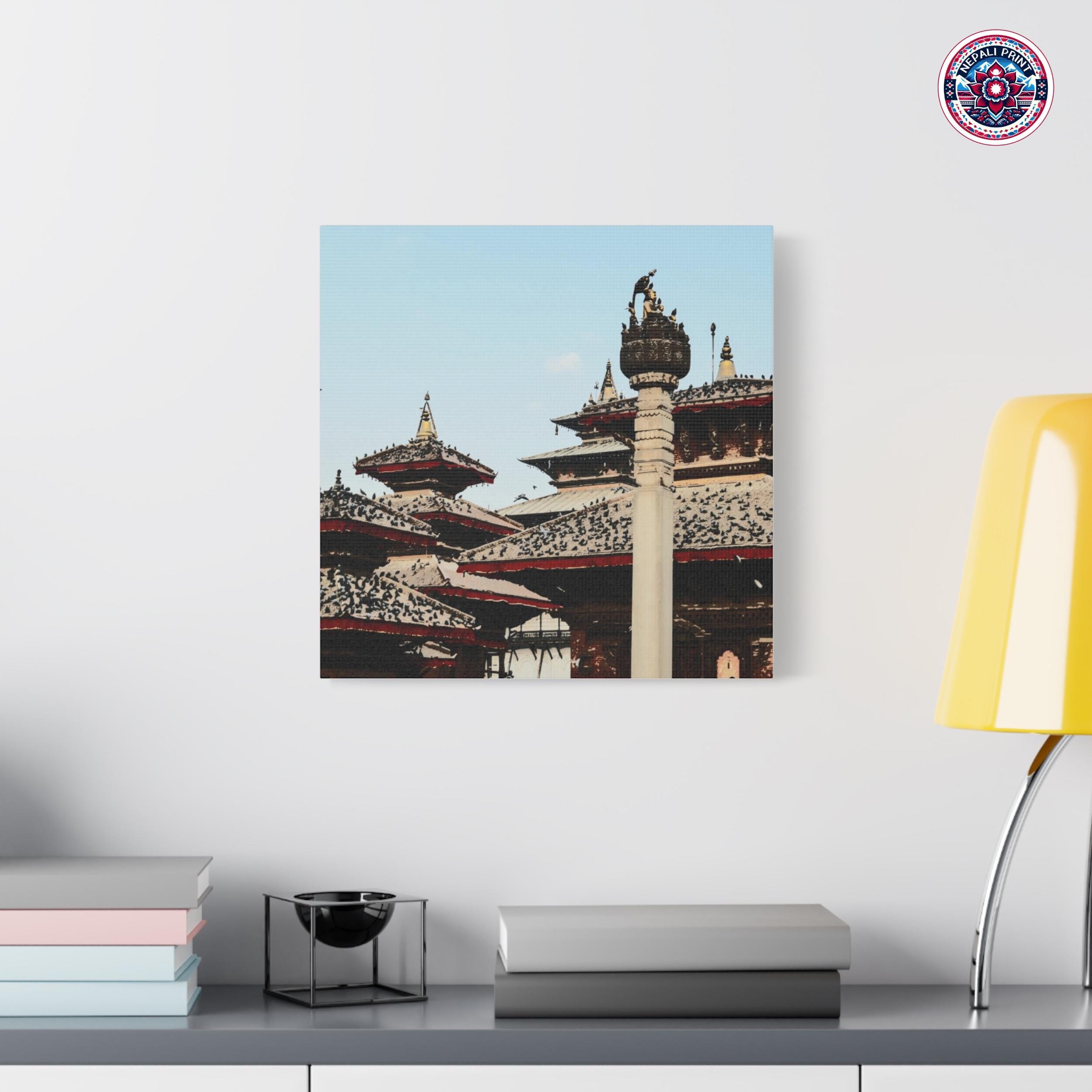 Kathmandu Durbar Square Wall Matte Canvas, Nepali Home Decor, Nepal ...