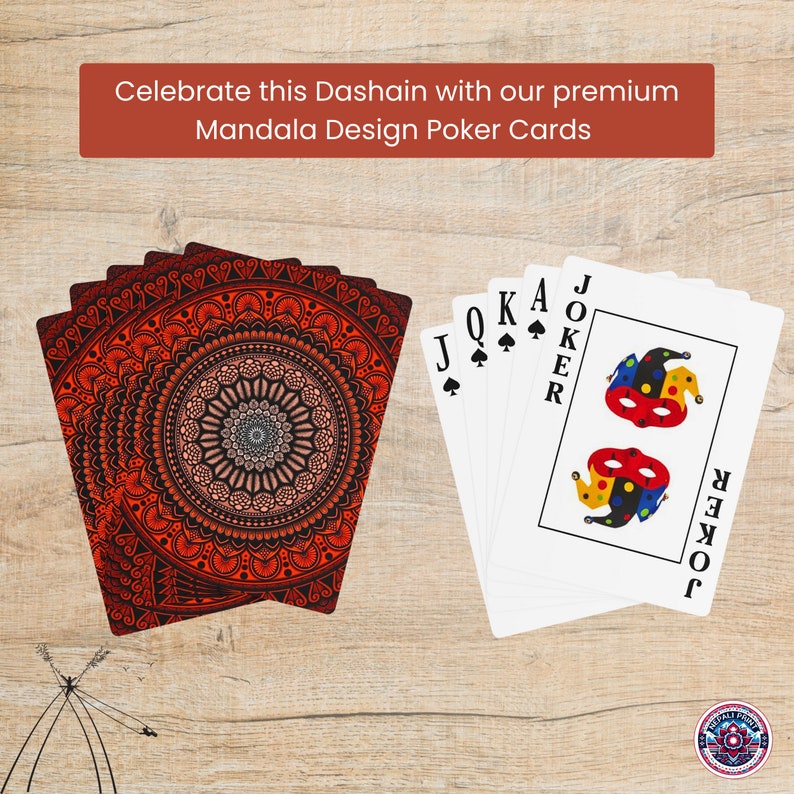 Mandala Design Nepali Poker Cards - Etsy
