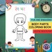 Printable Body Parts Coloring Book, Kids Learning, Coloring Pages for ...