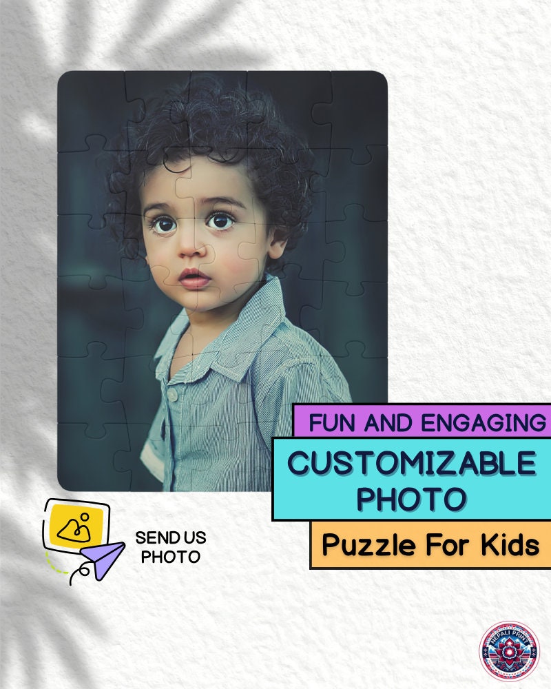 Customizable Kid's Puzzle, Kids Photo Puzzle, Toddler Puzzle, Jigsaw ...