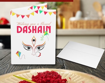 Dashain Tika Greeting Card: Nepali Festival Card With Envelope - Etsy