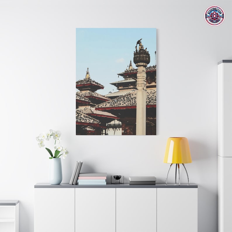 Kathmandu Durbar Square Wall Matte Canvas, Nepali Home Decor, Nepal ...