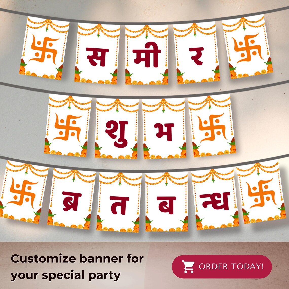 Nepali Bratabandha Banner: Cultural Event Decor (digital Banner) - Etsy