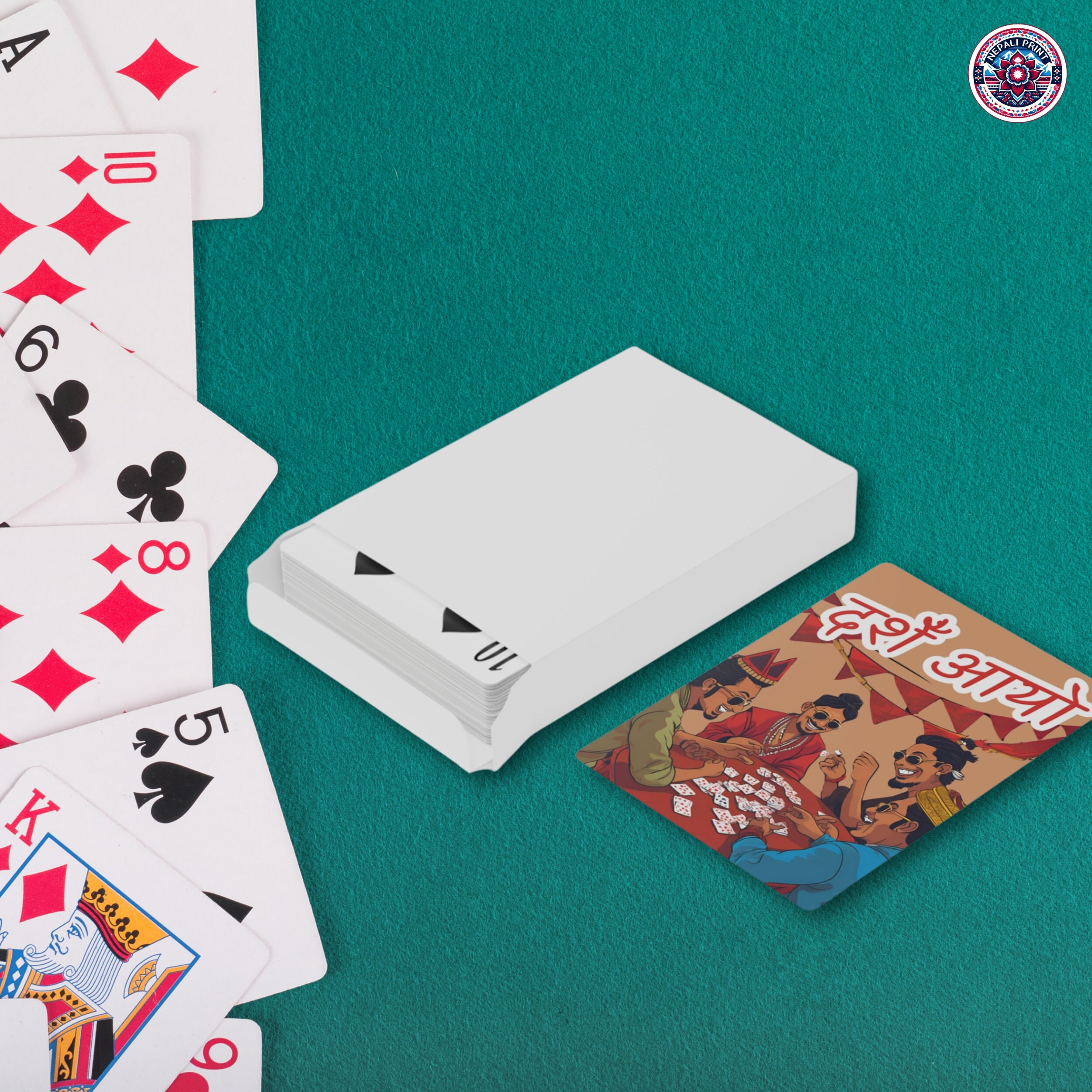 Nepali Dashain Aayo Poker Cards: Festive Design Play Cards - Etsy