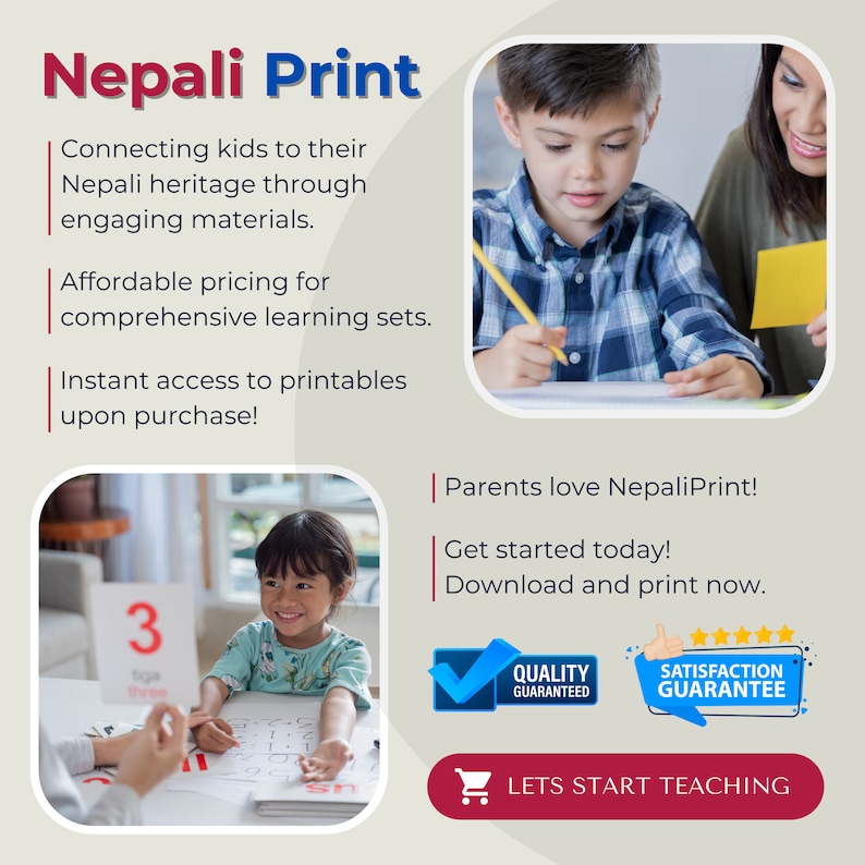 Printable Nepali Alphabet Poster: Educational Kids Wall Art (digital ...