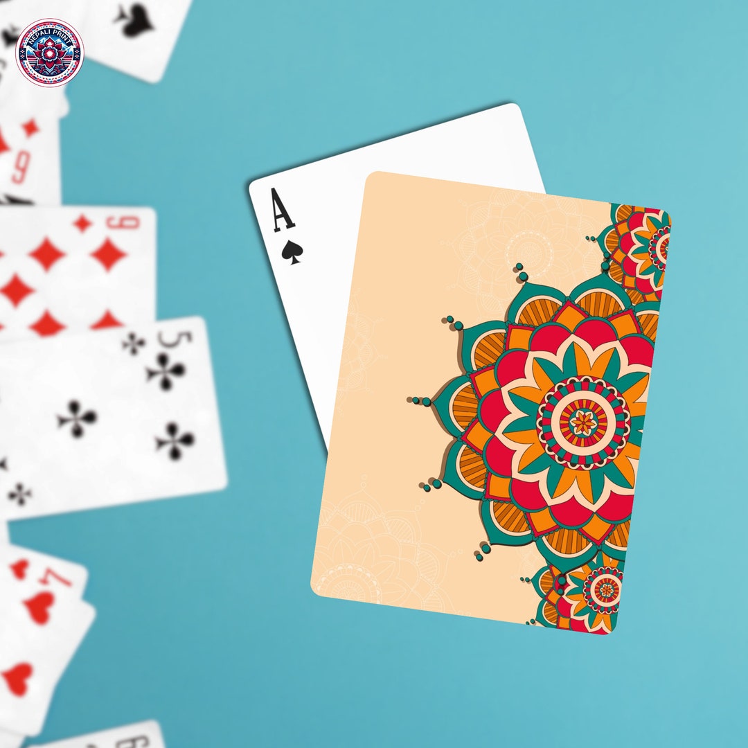 Mandala Design Poker Cards: Nepali Art Play Cards - Etsy
