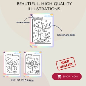 Printable Nepali Seasons Coloring Book: Kids Learning (digital Download ...