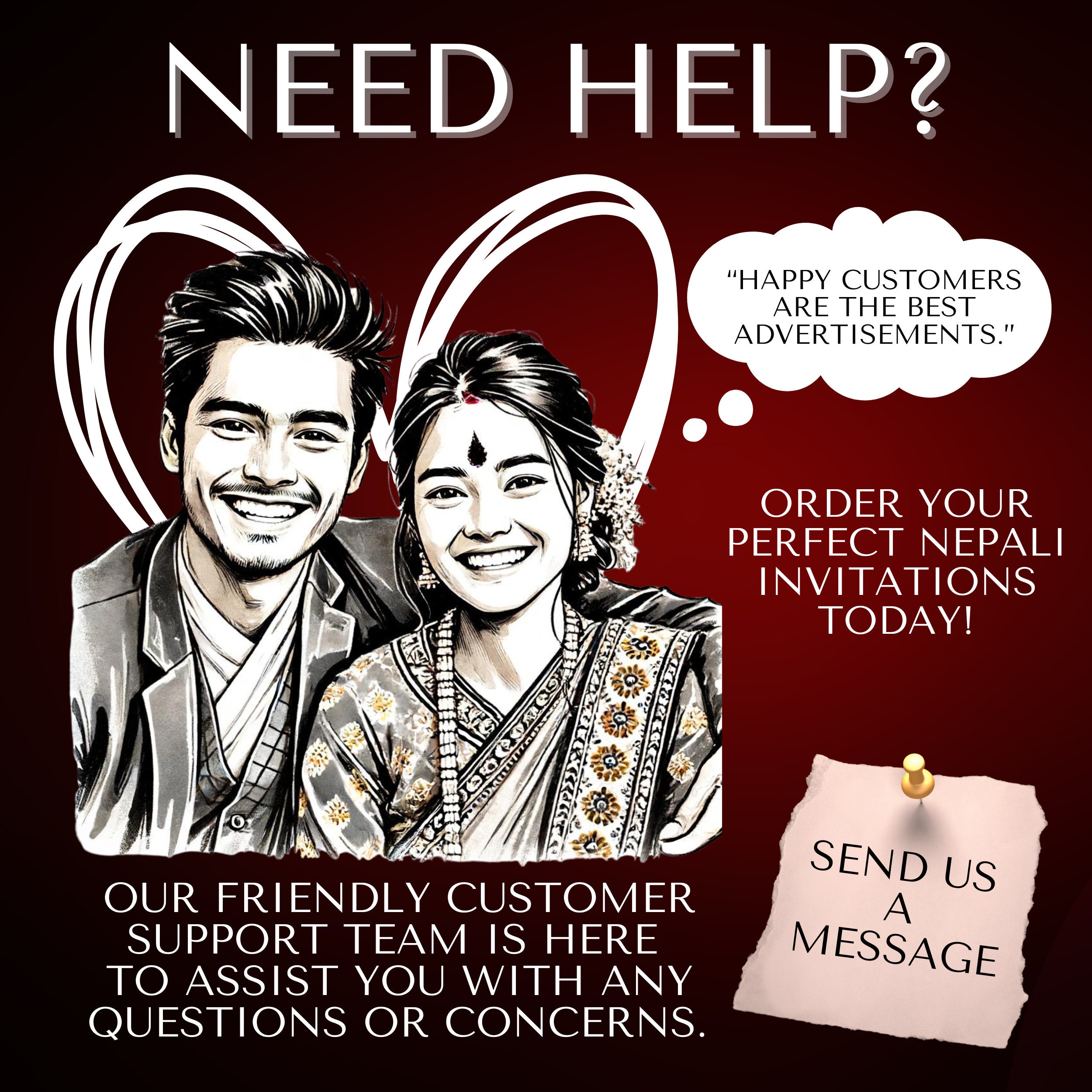 Gunyo Cholo Nepali and English Invitation Card, Digital Video ...