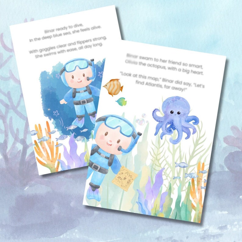 Digital Children's Book: Bella's Atlantis Adventure Rhyming, Colorful ...