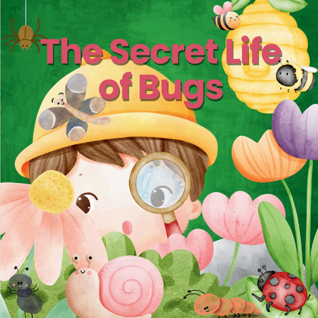 The Secret Life of Bugs: Printable Digital Book for Toddlers Garden ...