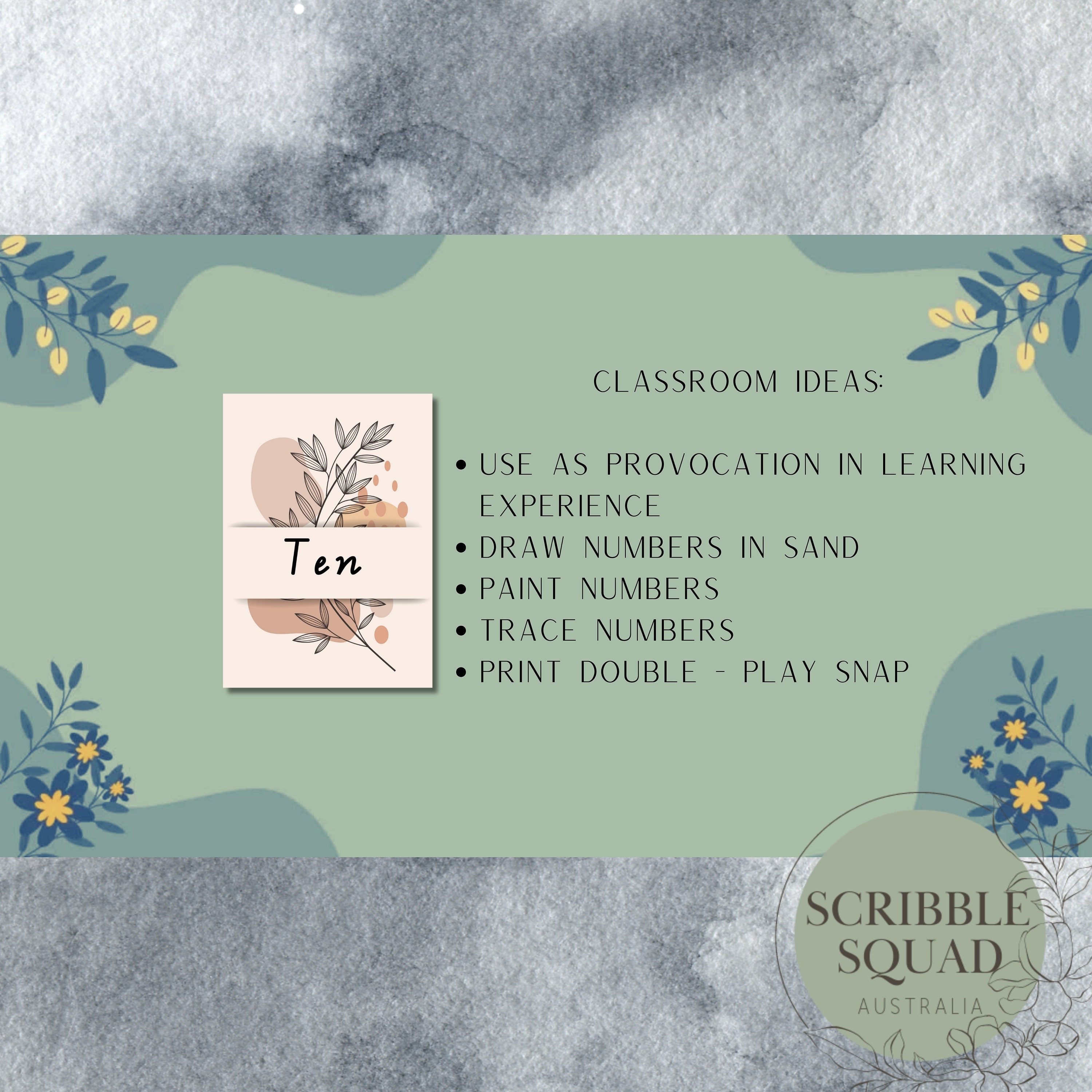 Boho Number Word Form Flashcards Educational 1-20 Cards Learning Games ...