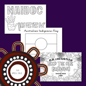 NAIDOC WEEK 2024 | 3 Colouring Sheet Bundle | Keep the Fire Burning ...