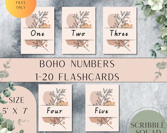 Boho Rainbow Alphabet Flashcards | Educational | A-Z Cards | Learning ...
