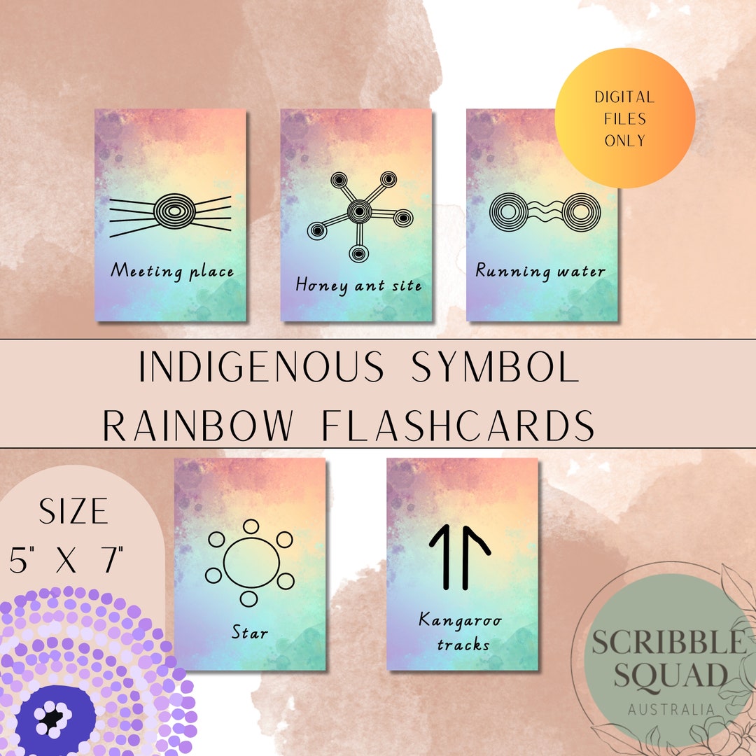 Indigenous Symbol Flashcards | Rainbow | Aboriginal Symbols | First ...