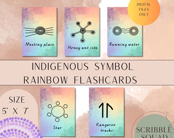 Indigenous Symbol Flashcards | Community | Aboriginal Symbols | First ...