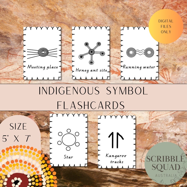 Indigenous Symbol Flashcards | Community | Aboriginal Symbols | First ...