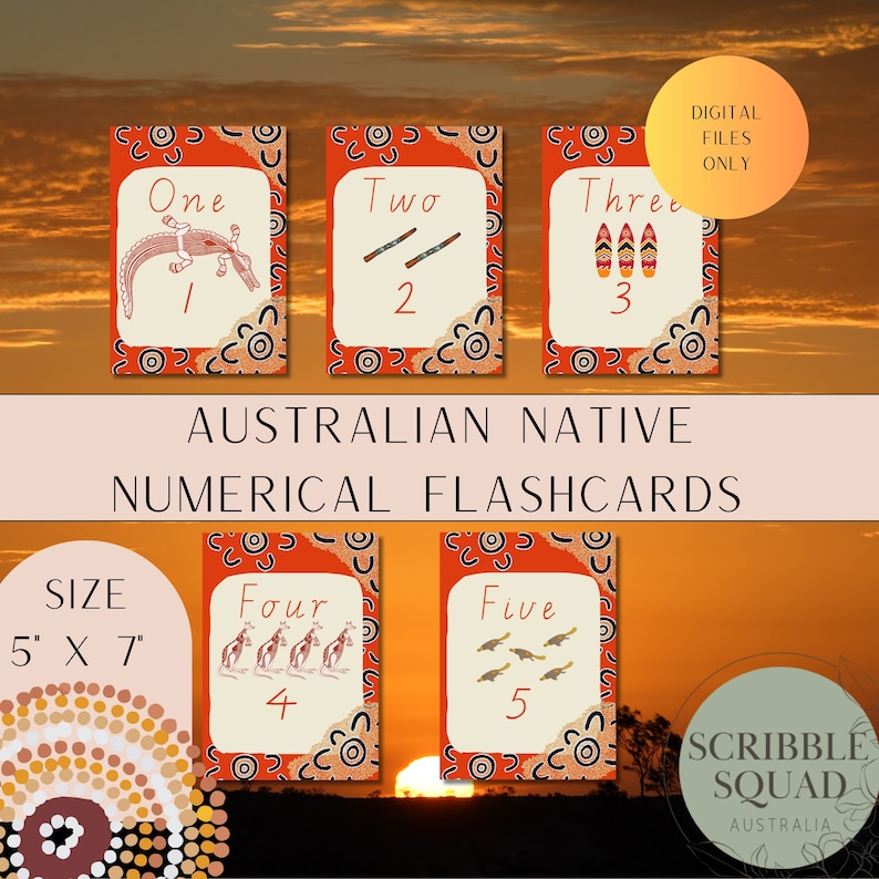 NAIDOC WEEK 2024 Native Animal Flashcards Number Cards Australian ...