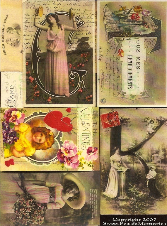 Letter Perfect Digital Collage Sheet | Etsy