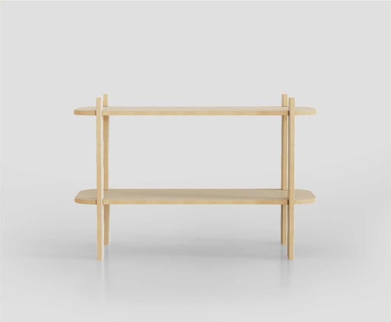 Mid Century Bookcase. Modern Bookcase. Industrial Bookcase. Small ...