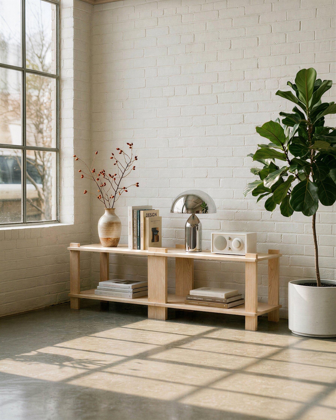 Modular Modern Bookcase. Mid Century Bookcase. Industrial Bookcase ...