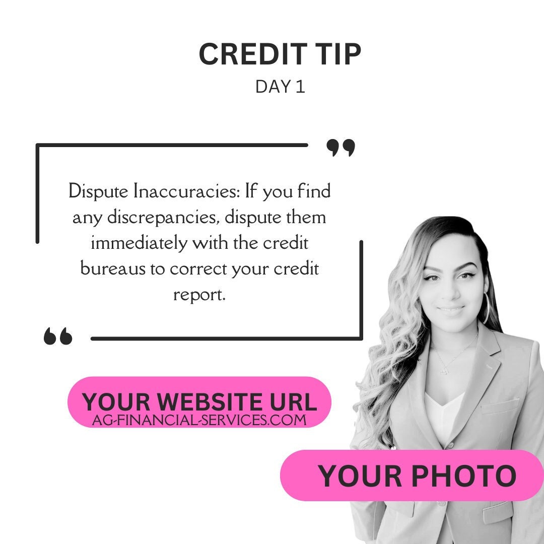 20 Credit Tips or Quotes Bundle Canva Editable Templates - Etsy