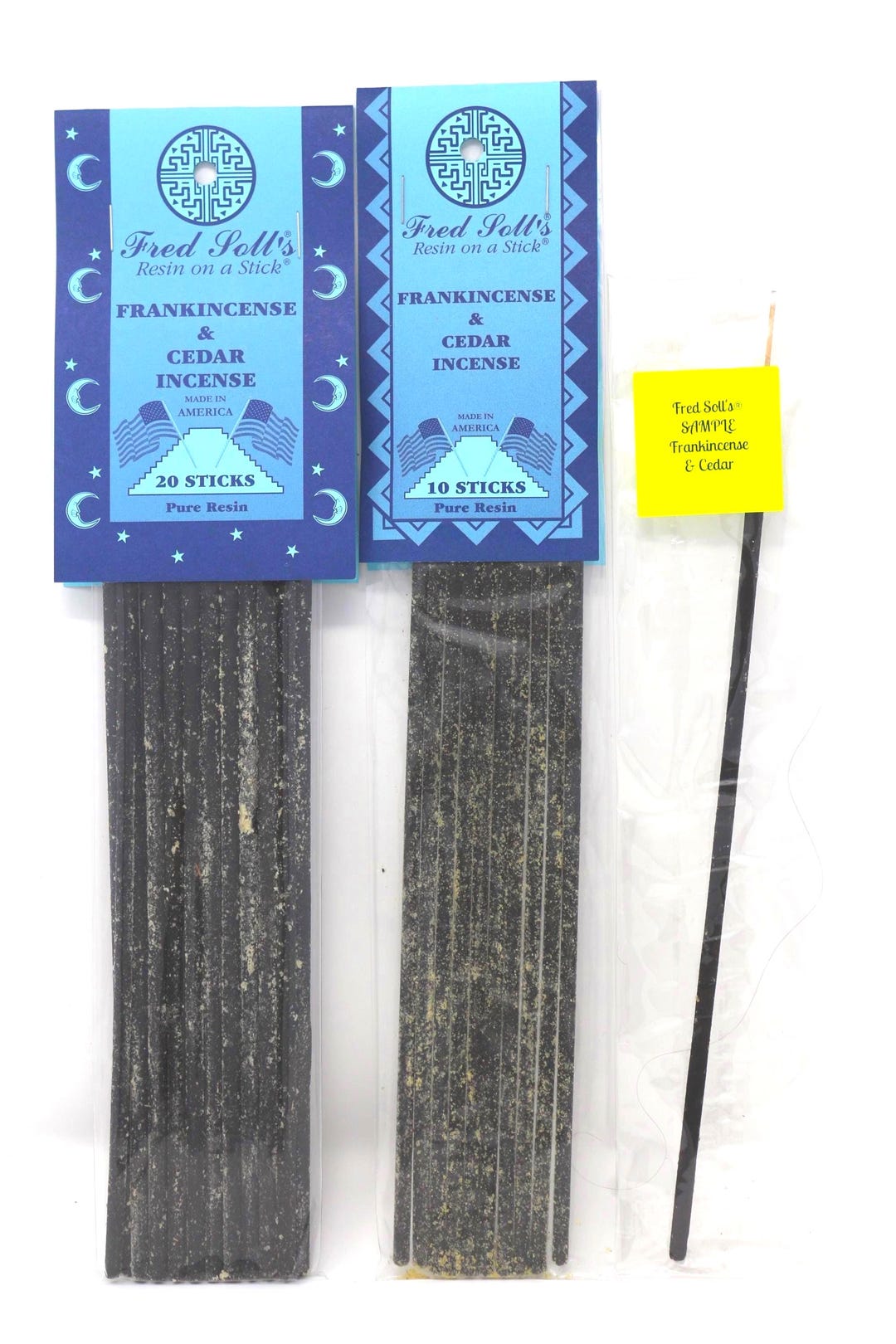 Fred Soll's® Premium Frankincense & Cedar Incense, Resin ON A Stick ...