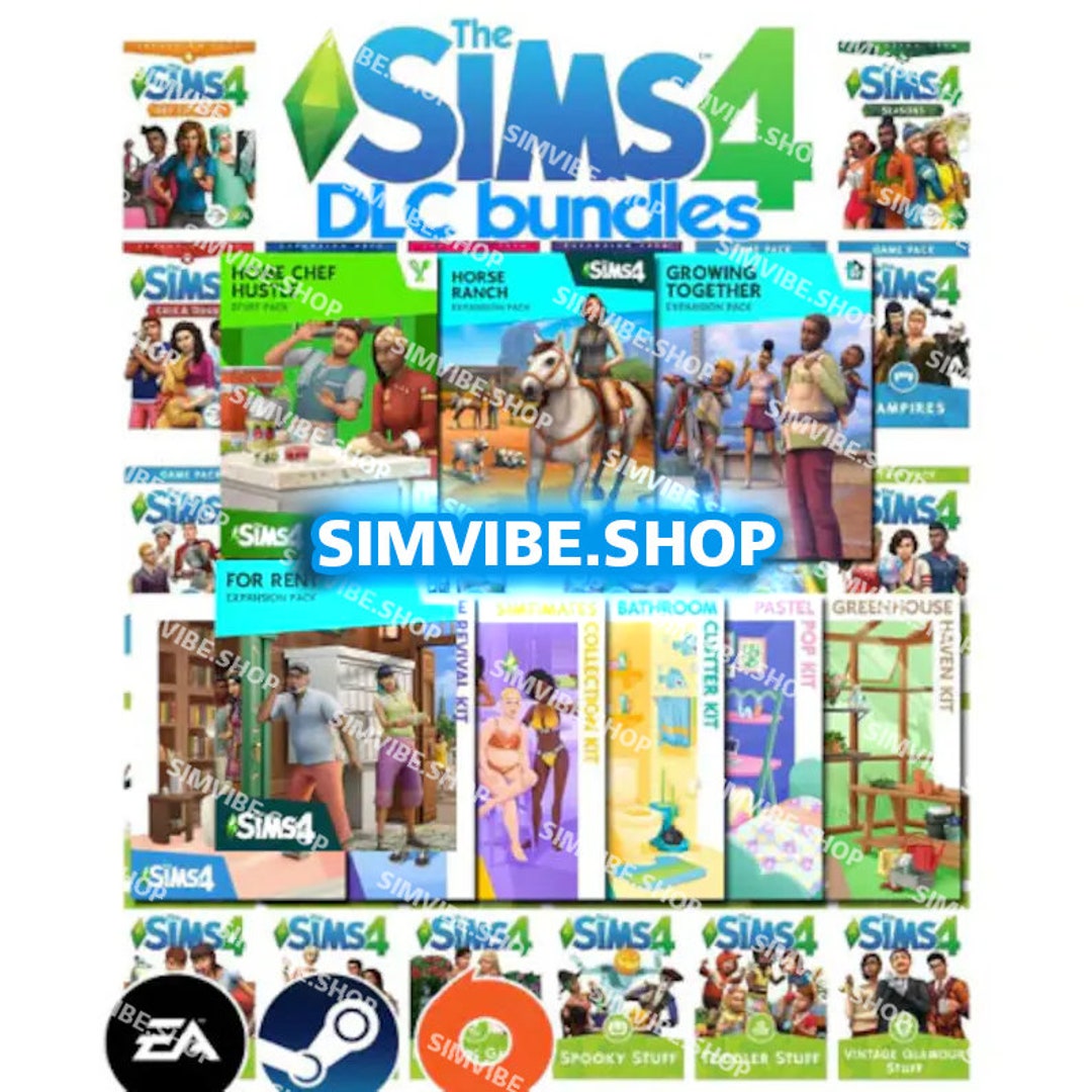 The Sims 4 Complete Collection 72 With All DLC Expansions Packs - Etsy ...