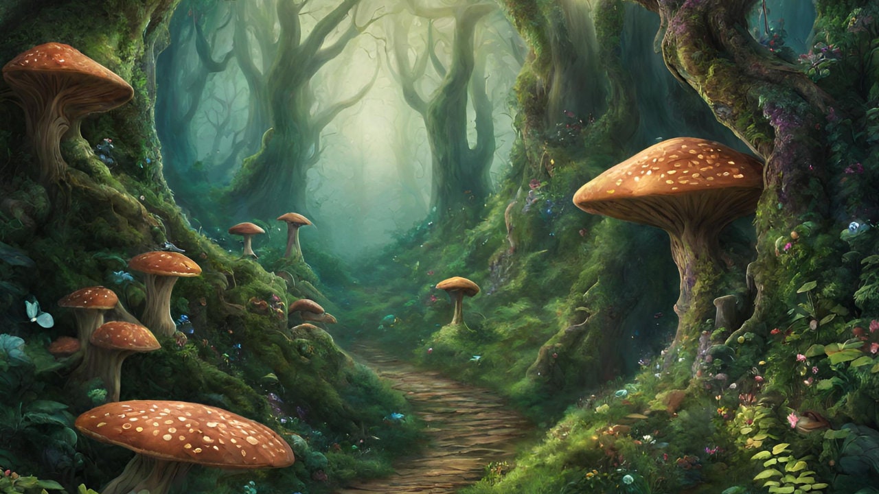 Fairytale Forest Virtual Background - Etsy