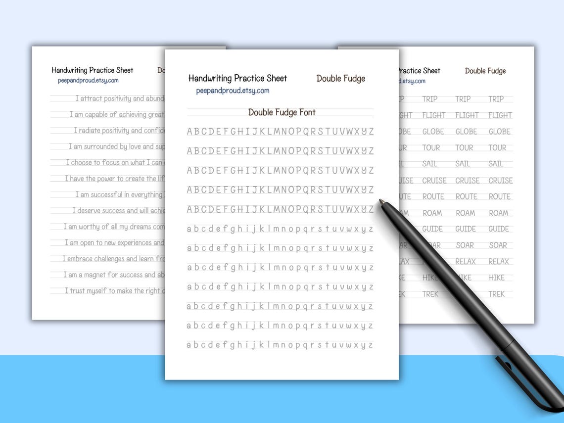 Improve Your Handwriting With Printable Practice Sheets - Hand ...