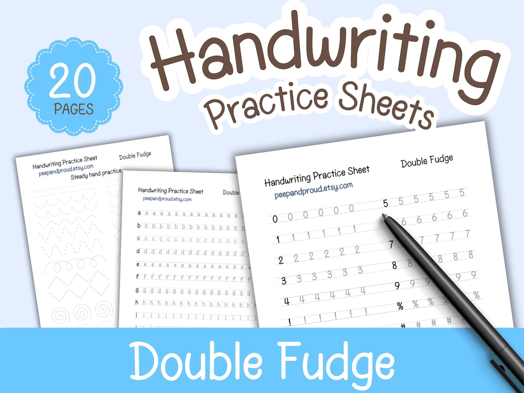 Improve Your Handwriting With Printable Practice Sheets - Hand ...