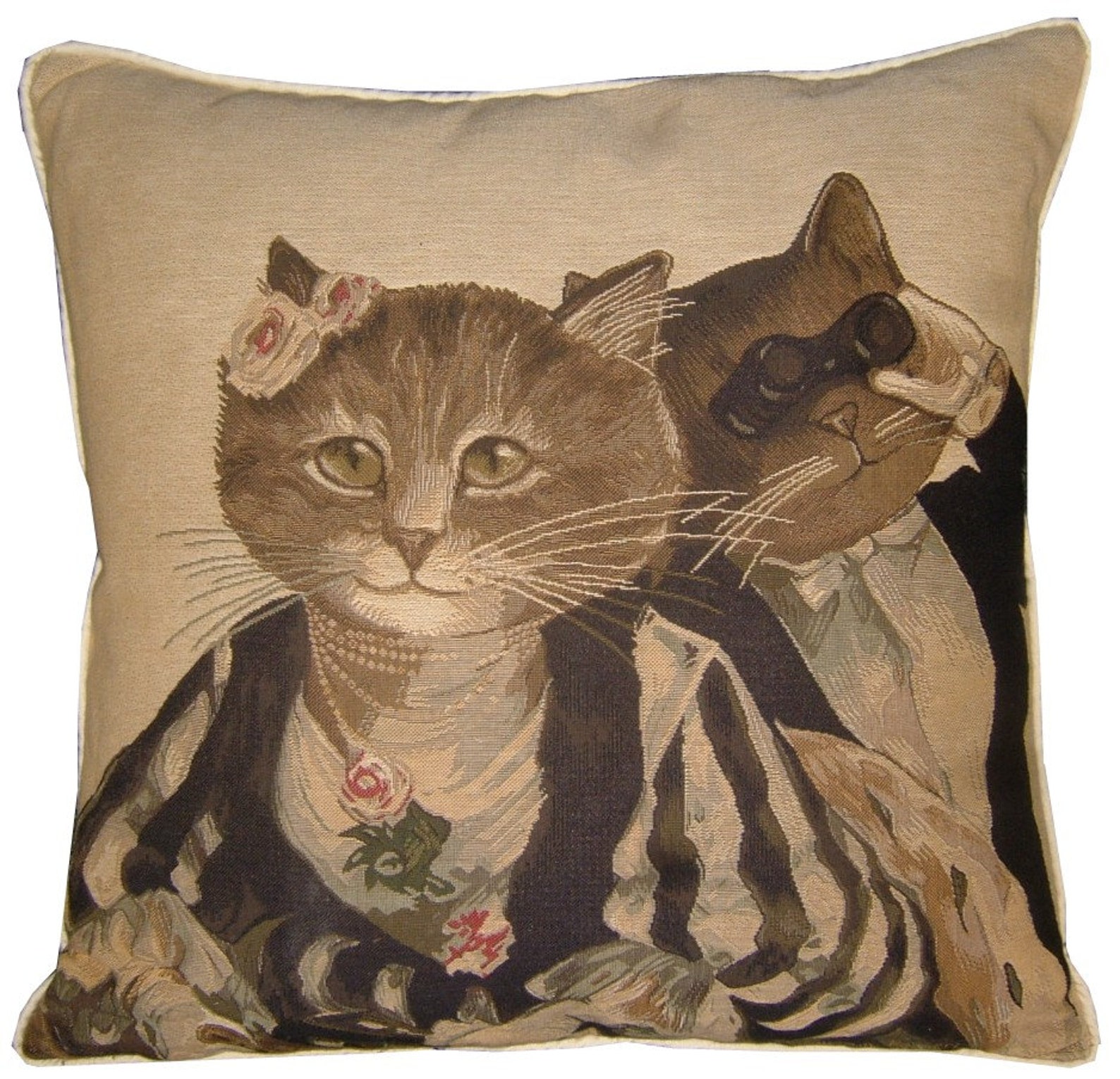 Susan Herbert Opera Cats Tapestry Cushion Cover Sham - Etsy