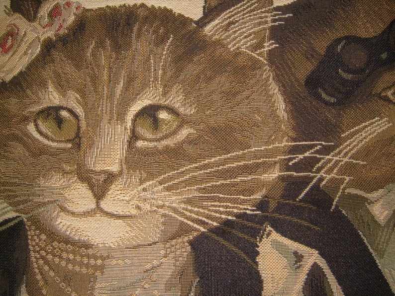 Susan Herbert Opera Cats Tapestry Cushion Cover Sham - Etsy