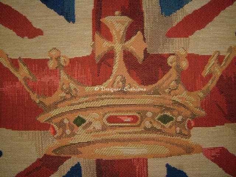 Union Jack Royal Blue Design 2 Oblong Tapestry Cushion Cover - Etsy