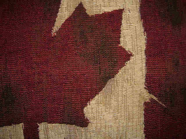 Vintage Canada Canadian Flag Woven Tapestry Cushion Pillow | Etsy