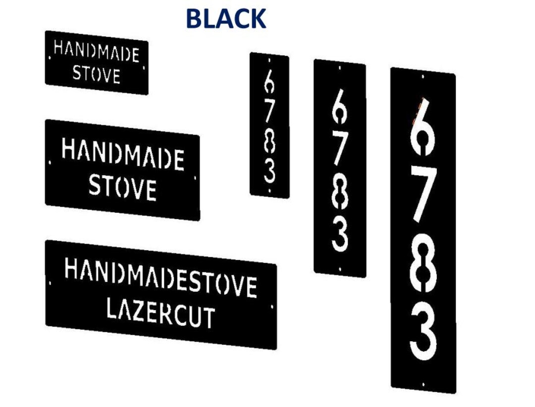 Metal Home Address Sign and Vertical House Address Custom House Numbers ...