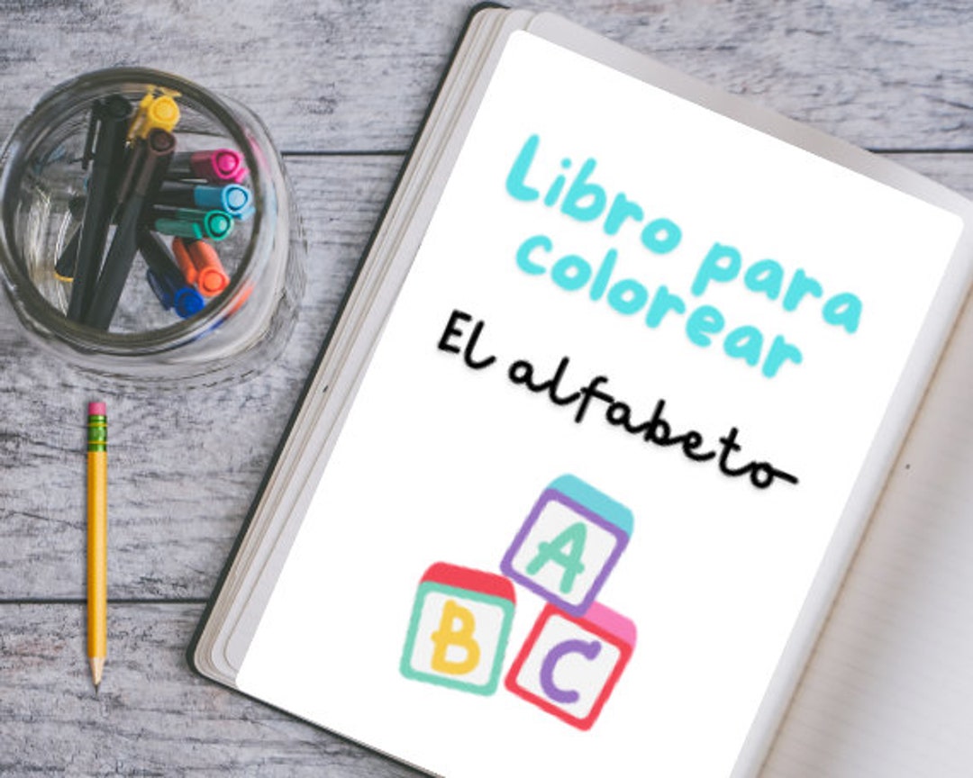 Spanish Alphabet Coloring Book Libro Para Colorear - El Alfabeto En ...