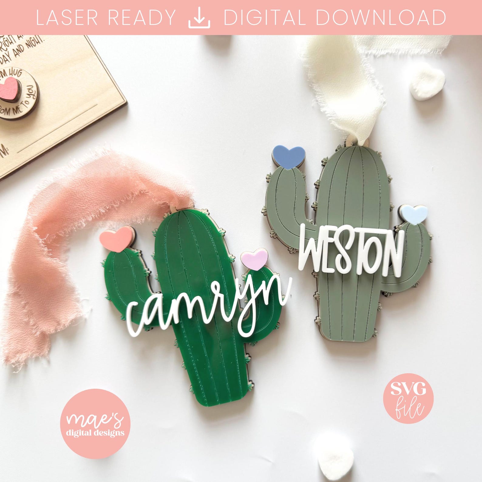 Cactus Valentine SVG, Western Valentine Tag SVG, Retro Valentine Basket ...