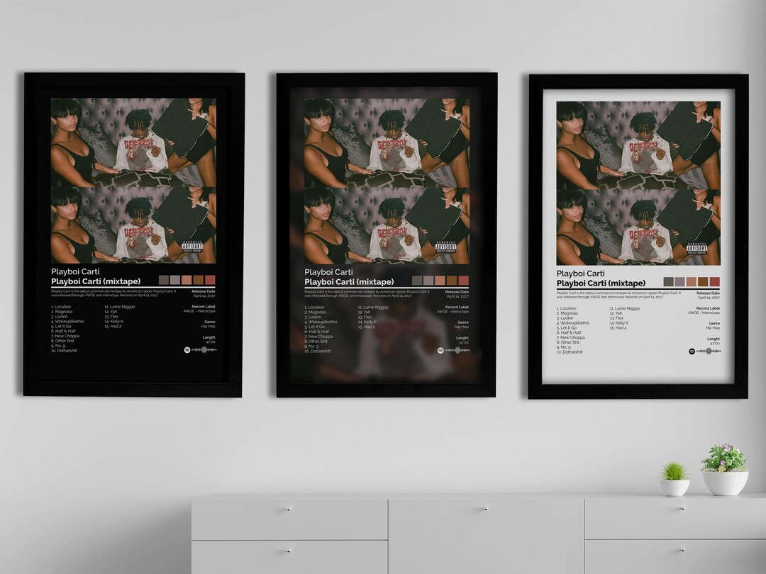 Playboi Carti - Playboi Carti Mixtape - Album Poster - Hip Hop Wall ...