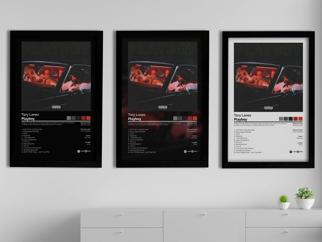 Tory Lanez - Playboy - Album Poster - Hip Hop Wall - Personalized Album ...