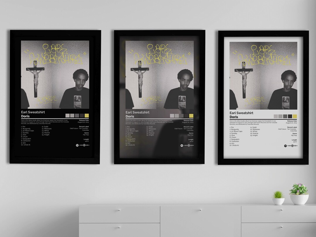 Earl Sweatshirt - Doris - Album Poster - Hip Hop Wall - Personalized ...