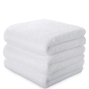 White Hand Towels, 100% Cotton Hand Towels, Bathroom Elegance From ...