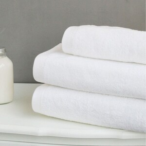 White Hand Towels, 100% Cotton Hand Towels, Bathroom Elegance From ...