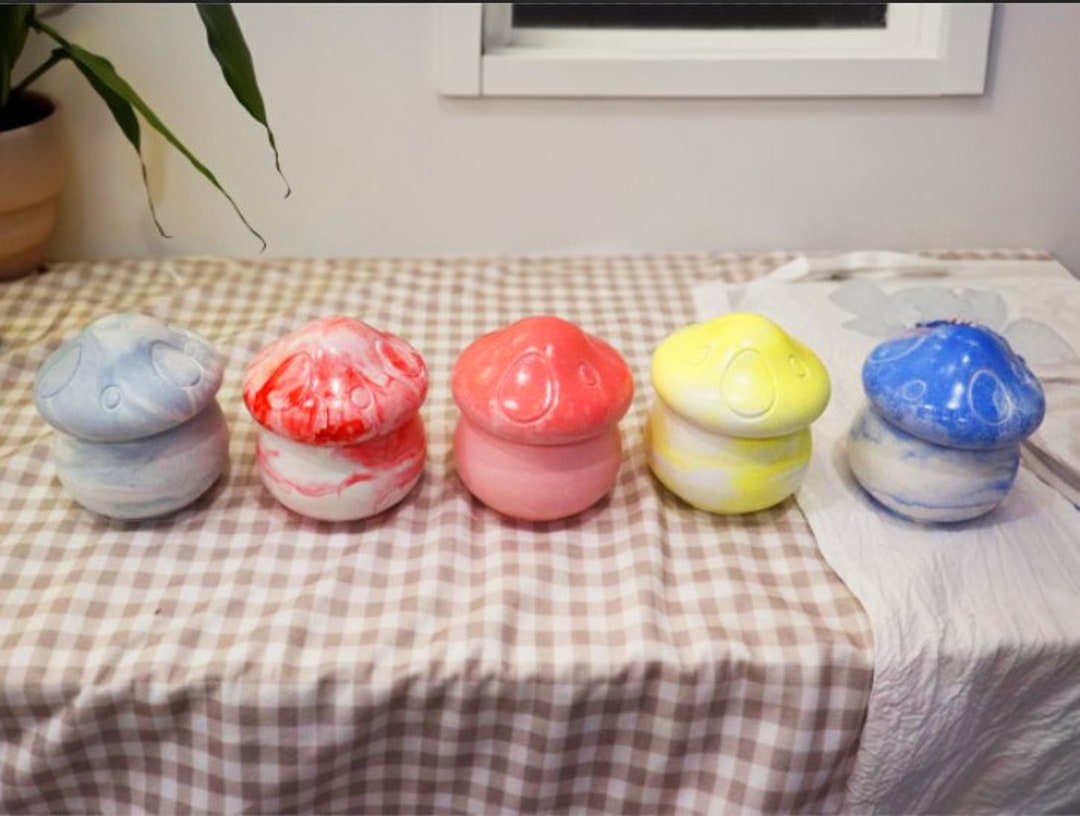 Charming Small Gypsum Mushroom-shaped Vase - Etsy